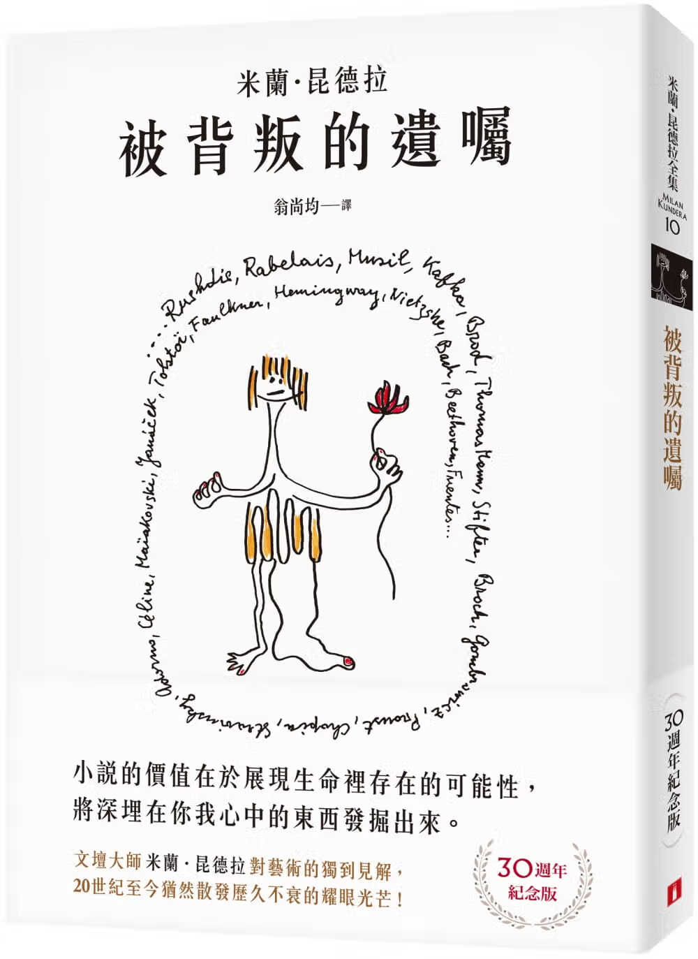 现货 米兰-昆德拉 被背叛的遗嘱【30周年纪念版】：文坛大师米兰．昆德拉对艺术的独到见解！绘繁体中文