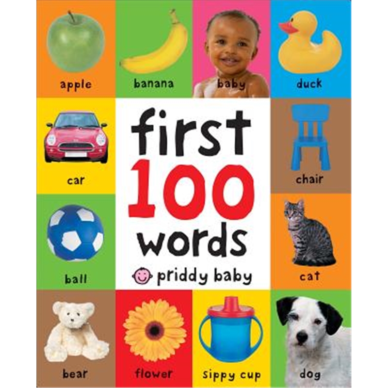 英文原版 First 100 Words 一百个单词 纸板书 儿童英语 启蒙绘本 儿童早教 字典词典