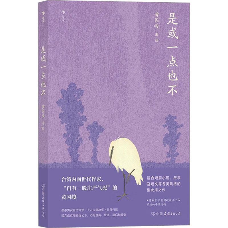 全新现货 是或一点也不 9787505749320  黄国峻绘 中国友谊出版公司 小说 短篇小说小说