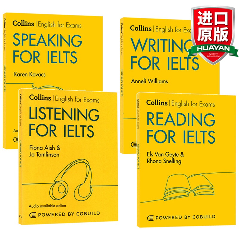 英文原版 雅思考试系列 Collins English for IELTS 柯林斯英语阅读听力口语写作考试工具书