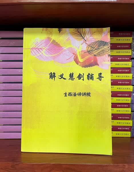 [黄皮书系列]新书 解义慧剑辅导