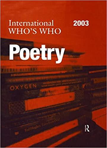 The International Who's Who in Poetry 2003