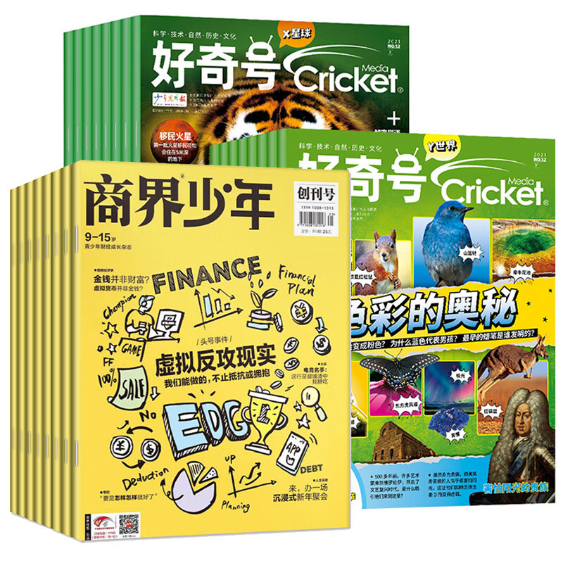 23年4月现货【2022全年/半年订阅】商界少年杂志1-12月打包创刊号9-15岁孩子打造青少年财商 商界少年+好奇号23年1-12月
