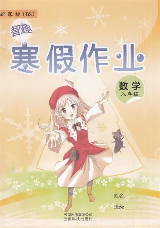 寒假作业数学八年级 9787541649165