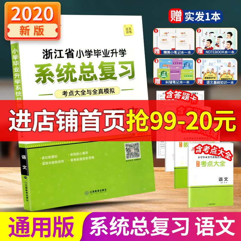 正规新版新版 阳光同学 浙江省小学毕业升学总复习 语文 小升初同步练习暑假作业衔接培训教材六年级