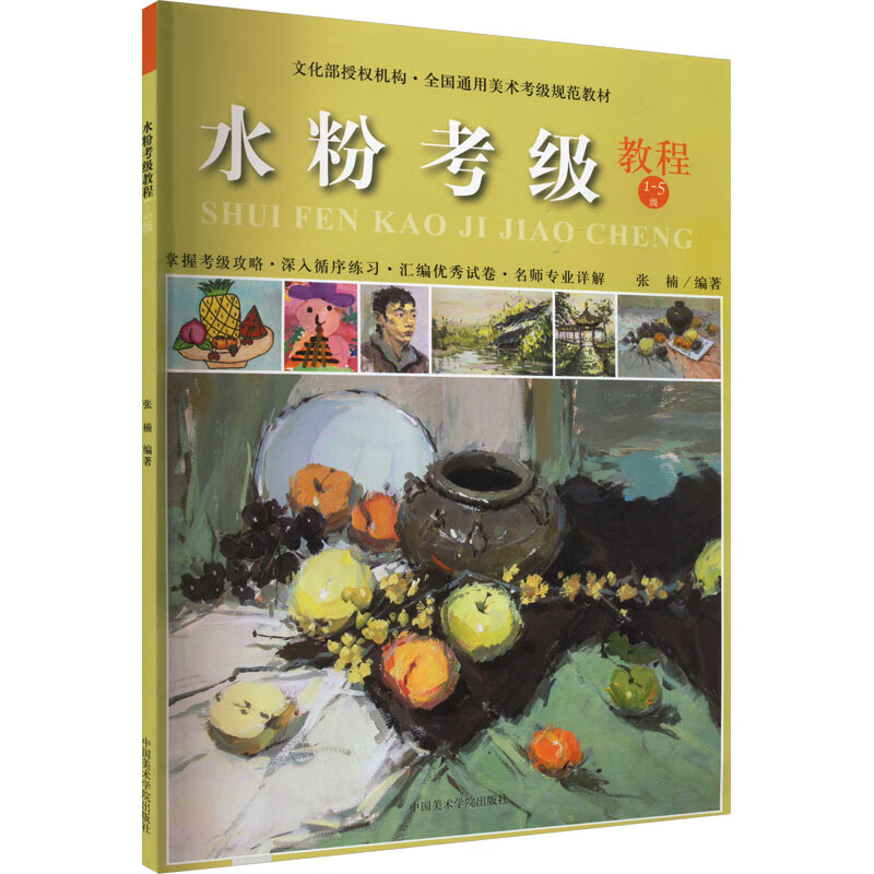 水粉考级教程 1-5级 张楠 编 书籍 图书