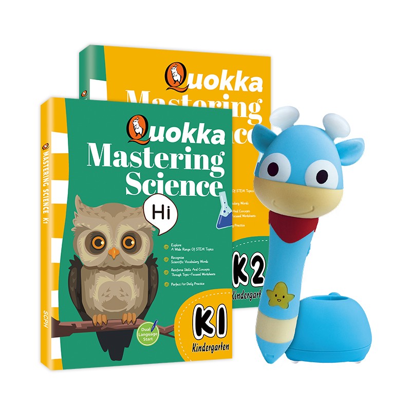 含鹿公子点读笔|赠视频课程 新加坡幼儿园科学教材K1-K2 mastering science