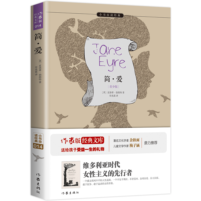 简爱 语文教材九年级同步阅读 青少版 名家名译&非改写 知识点带注释 无障碍阅读 余秋雨 梅子涵推荐