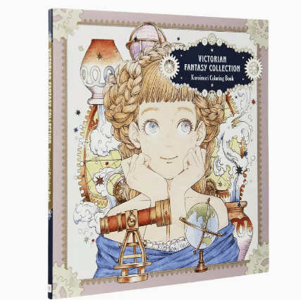 预售 日文原版 Victorian Fantasy Collection 维多利亚时代的梦幻女孩插画涂色 PIE出版 31幅插画涂色艺术绘画书籍