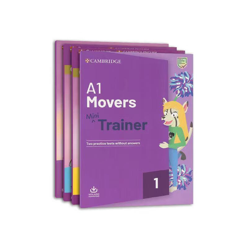 2020新版yle真题集剑桥二级备考Movers123 Movers trainer