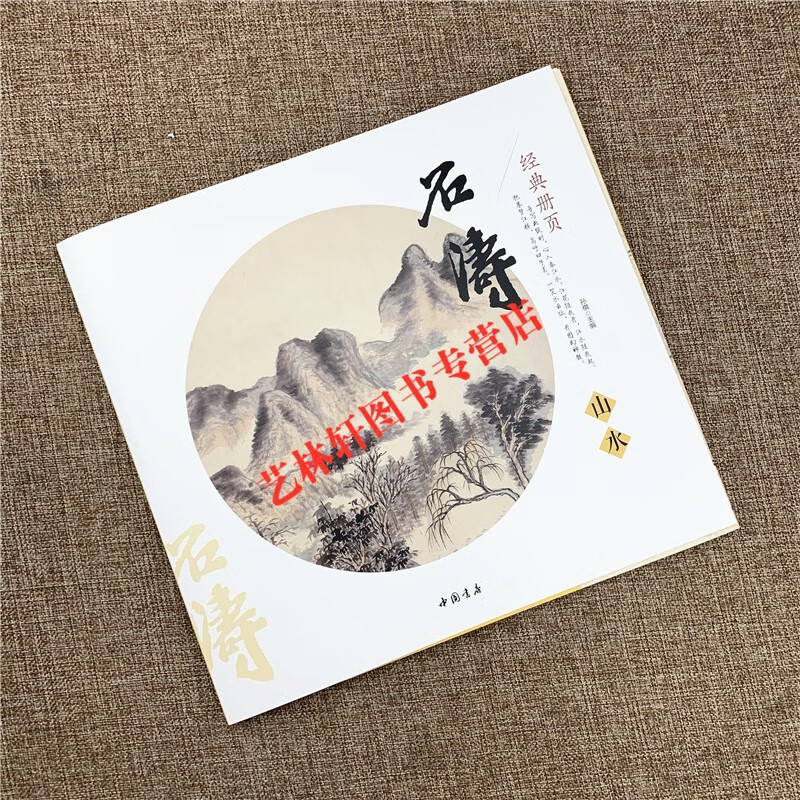 石涛山水册页 孙棋主编 经典册页 清四僧之一水墨山水图云山图设色山水图册 中国书店