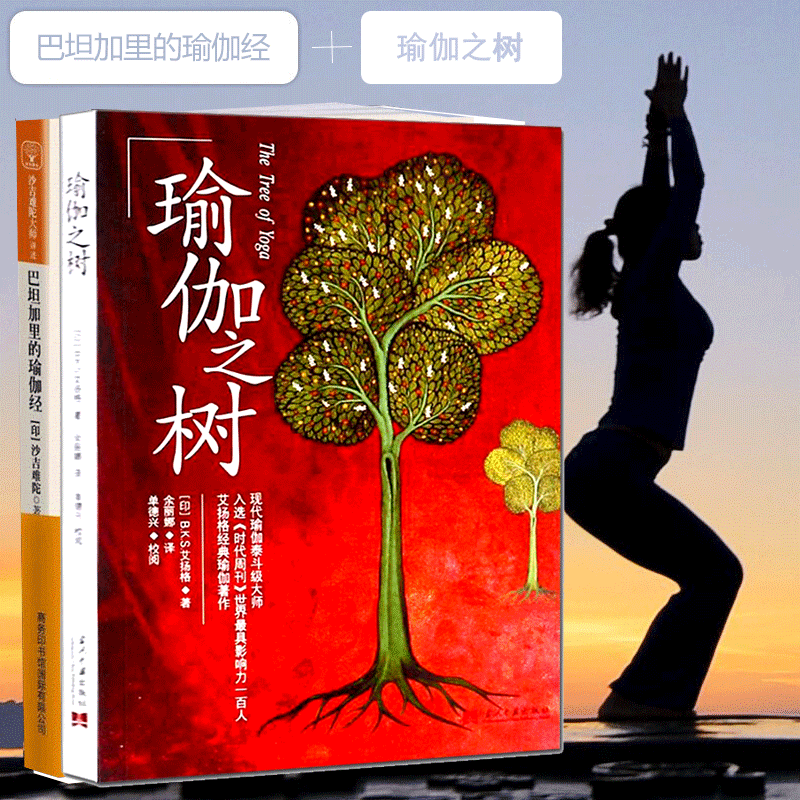 巴坦加里的瑜伽经吉难陀+瑜伽之树艾扬格书籍瑜伽修习者的参考健身与保健时尚美体减肥美容瘦身时尚美妆