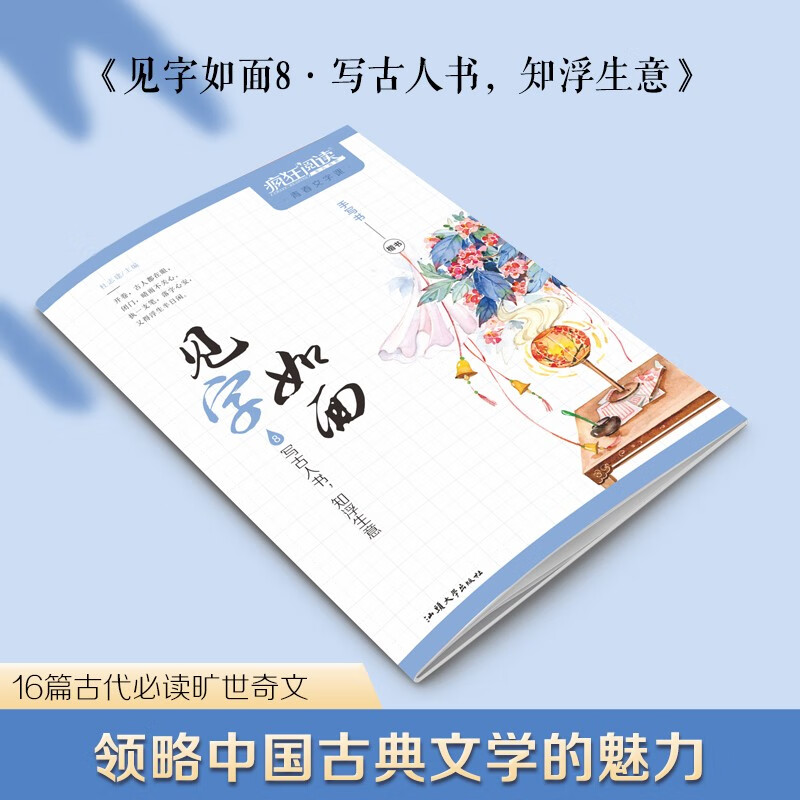 多选】字帖手写书 新版！2023疯狂阅读青春文字课见字如面1-8手写书楷书练字帖硬笔书法文艺练字本钢笔练字本 见字如面.8.写古人书，知浮生意