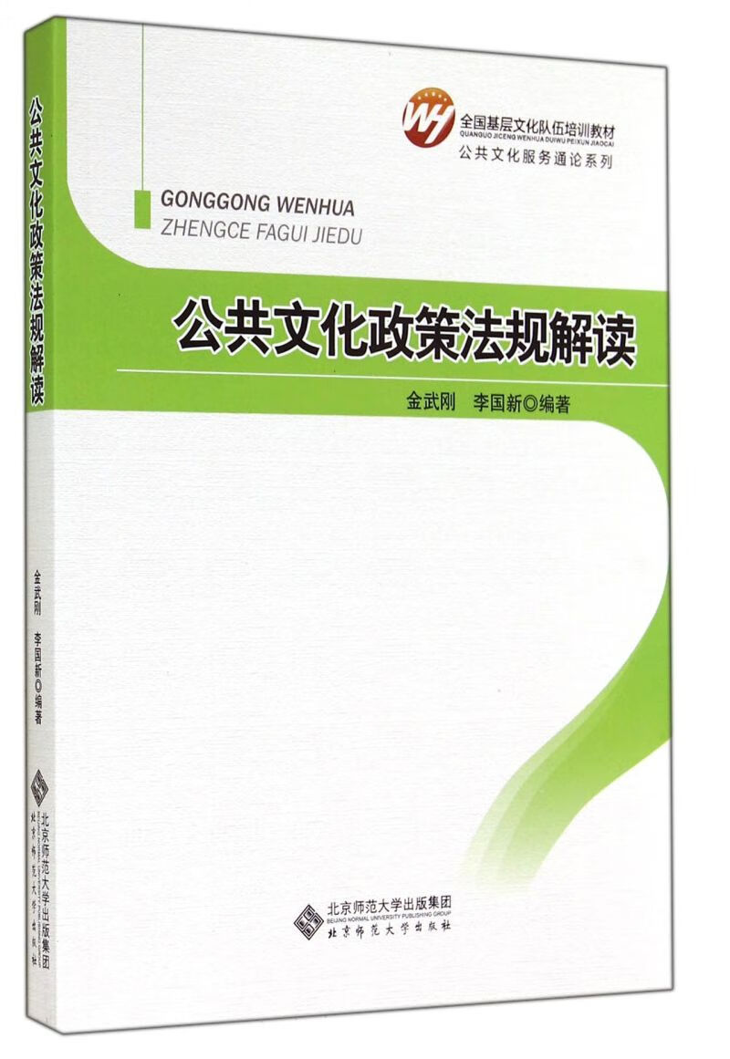 公共文化政策法规解读/公共文化服务通论系列