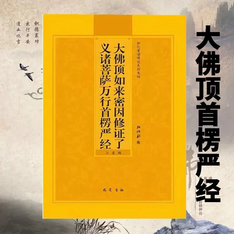 楞严经大佛顶首楞严经简体弘化常诵佛经读诵版本经书结缘书大佛顶首楞严经拼音版楞严经抄写白话文浅释