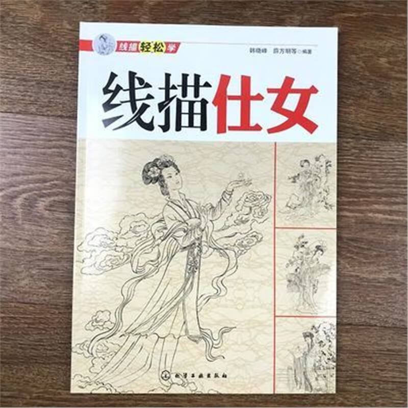 线描轻松学 线描仕女 中国画白描稿红楼梦人物绝代佳人古代美女图 线描轻松学线描仕女中国画白描稿