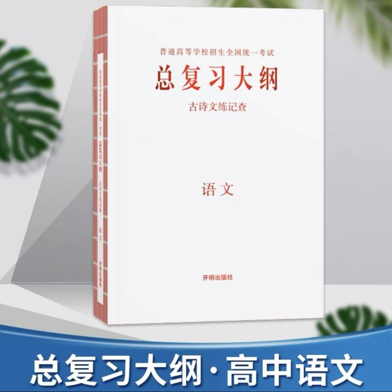2024新版总复习大纲古诗文练记查全考点分条普查语文数学英语物理化学生物政治历史地理新高考版本 语文【新高考版本】