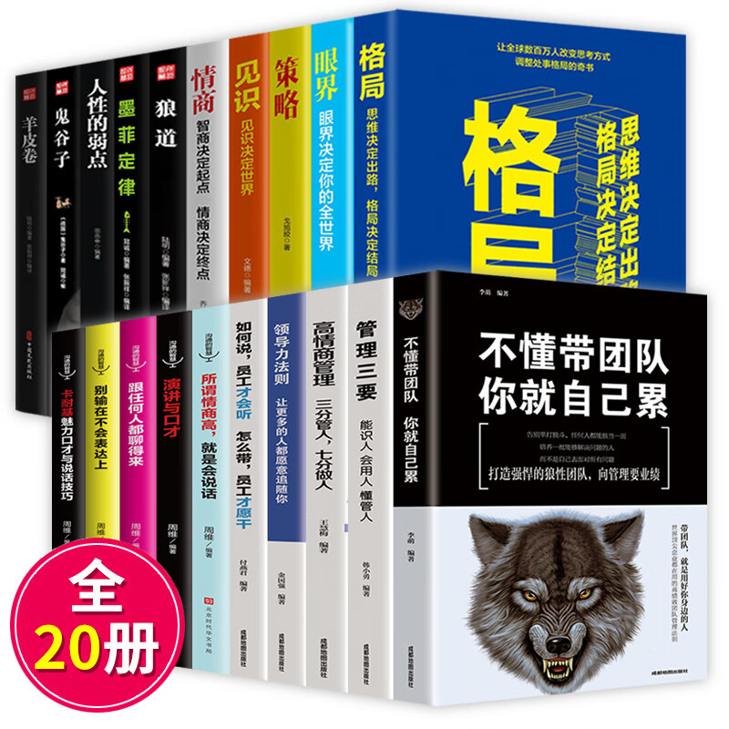 的成功法则20册企业领导经营管理学方面的书籍领导力法则管理三要不懂带团队你就自己累带团队常识管理类畅销 ht
