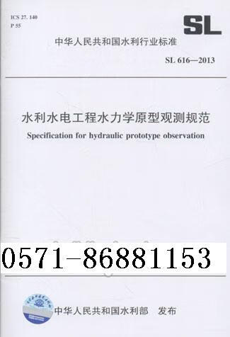 SL 616-2013 水利水电工程水力学原型观测规范