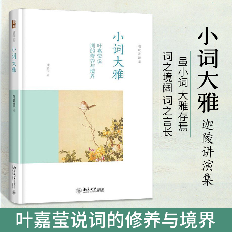 小词大雅 叶嘉莹说词的修养与境界唐宋词十七讲迦陵讲演集当代文学史中国好书人间词话七讲获奖力作文学理论批评诗词书籍 评诗词书籍