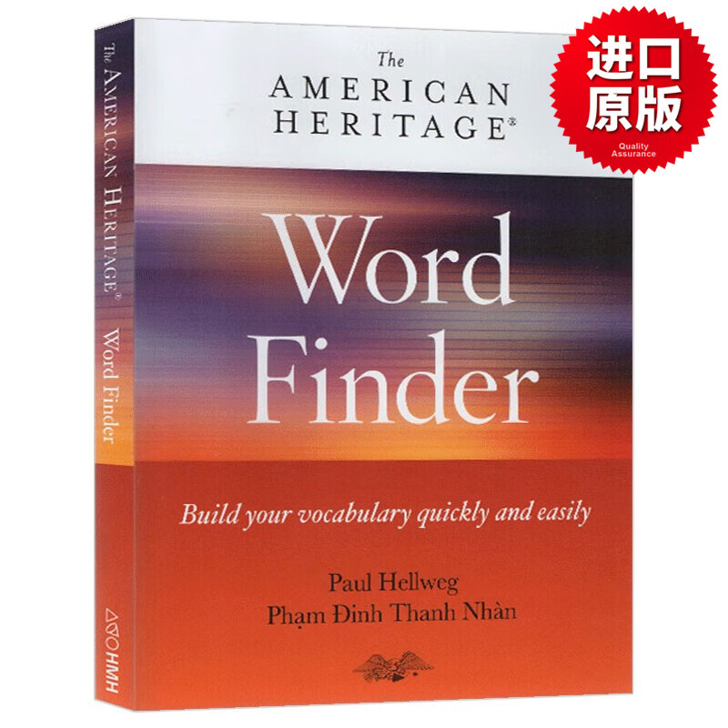 美国传统词典词汇查找 American Heritage Word Finder 英文原版字典工具书