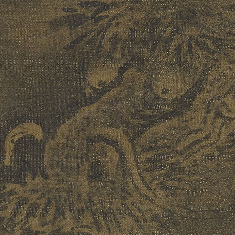 1:1 南宋 陈容 雷雨升龙图 真迹复制品35x68cm台北故宫历代名国画 仅画心无装裱 35x68cm 条幅