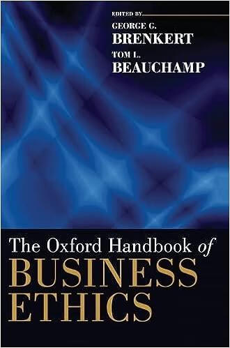 牛津商业道德手册 The Oxford Handbook of Business Ethics