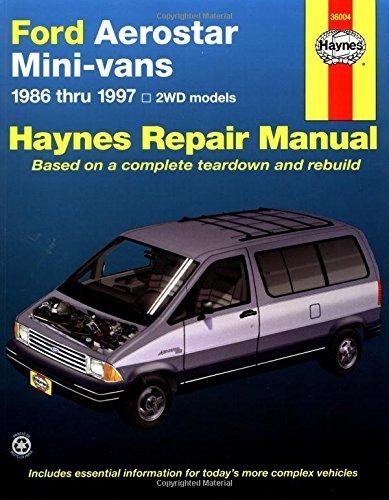 Ford Aerostar Mini-vans (1986-1997) with two wheel drive Haynes Repair Manual (USA)