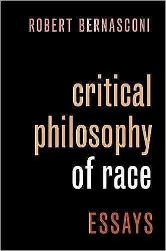 种族批判哲学论文 Critical Philosophy of Race