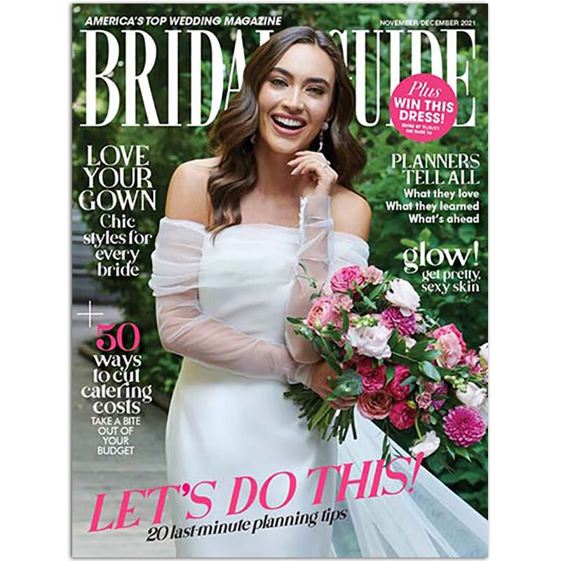 【单期可选】Bridal Guide 2023/21/22年月刊 婚礼指南 美国婚礼婚纱设计杂志 2021年11/12月合刊