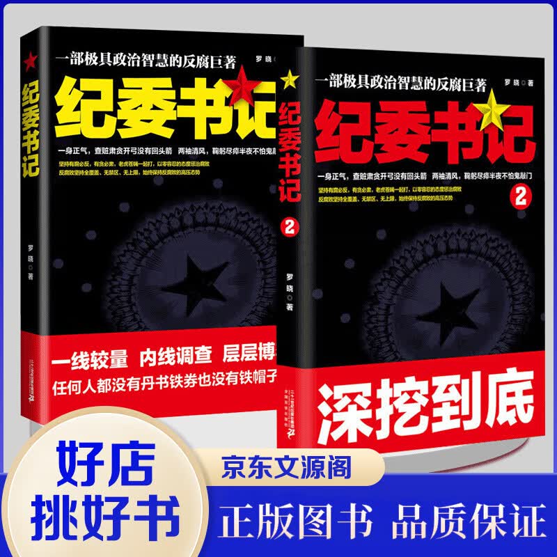 政商官场小说 纪委书记 全2册 罗晓黄金手罗晓作品 堪比追问 人民的名义同系列官场小说书籍