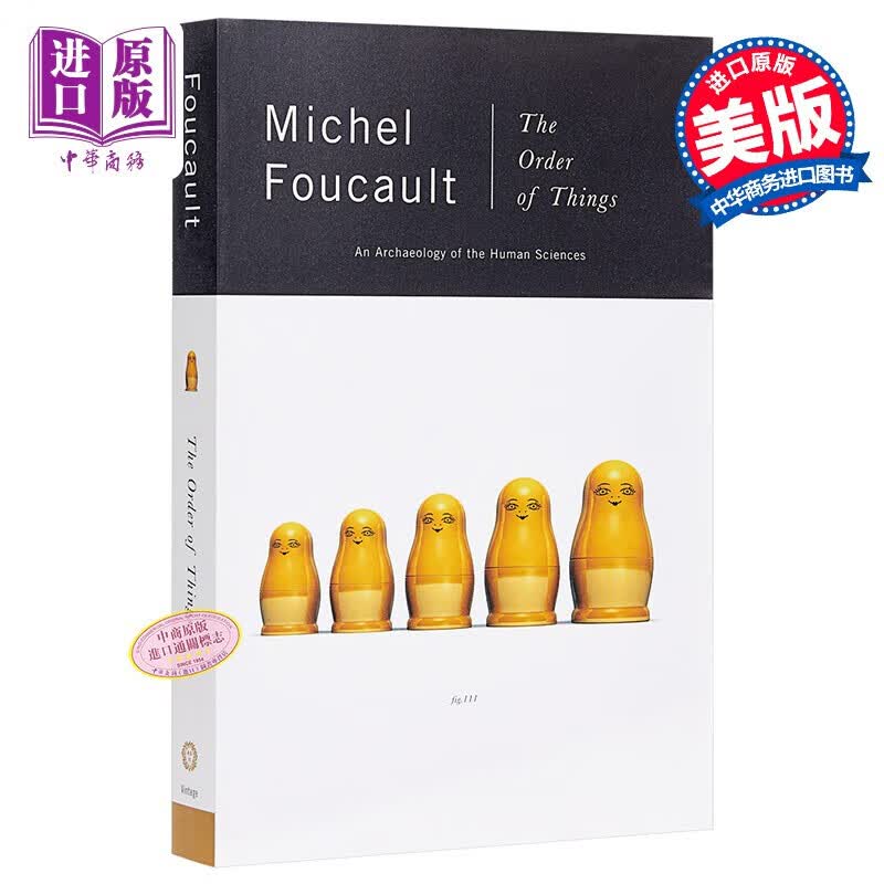 福柯：事物的秩序 英文原版 The Order of Things 词与物 人文知识考古学