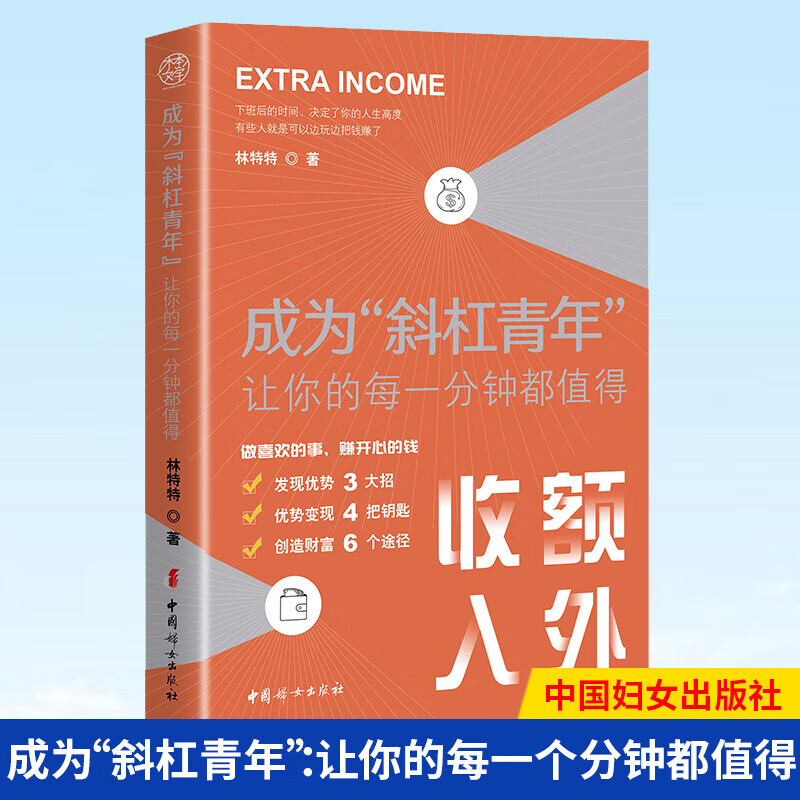 【新书预售】成为“斜杠青年”：让你的每一个分钟都值得 林特特 著 中国妇女出版社