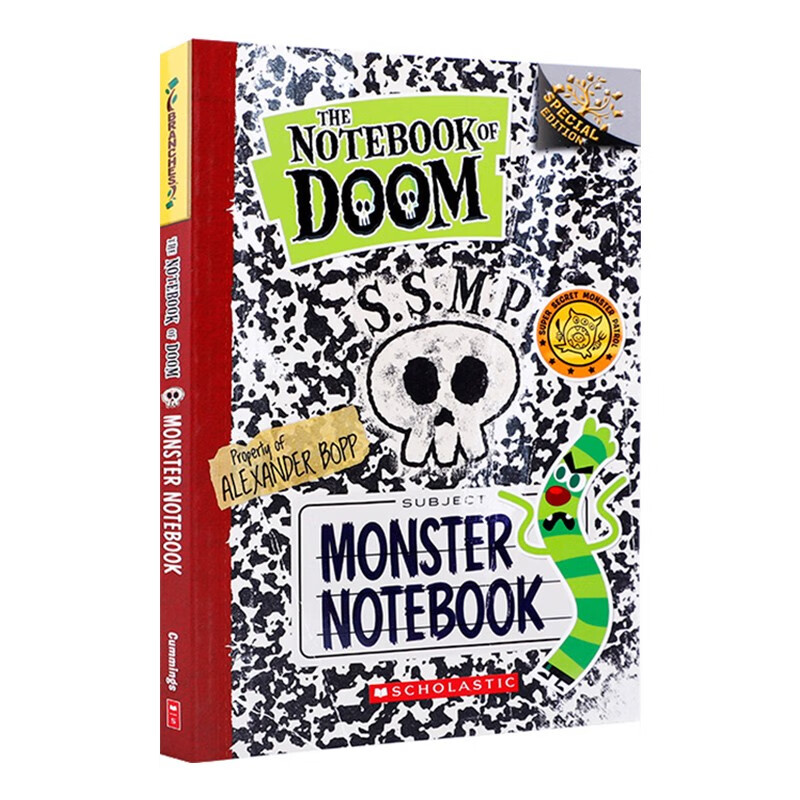英文原版 The Notebook of Doom Monster Notebook A Branches Special Edition 毁灭笔记全彩特别版 青少年课外读物