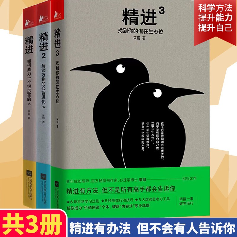 精进：如何成为一个很厉害的人+精进2+精进3 共3册 采铜著 新书