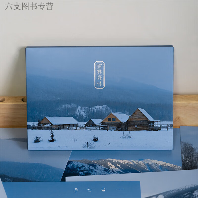 雪雾森林 摄影师@七号冬日新疆景色风景摄影作品 雪山森林山川浪漫清新自然出类艺术明信片创意唯美插画集文