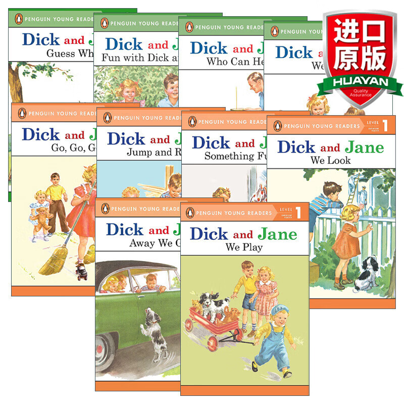 Dick and Jane Penguin Young Readers 英文原版 迪克和简系列10册 企鹅青少分级阅读 英文版 进口英语原版书籍