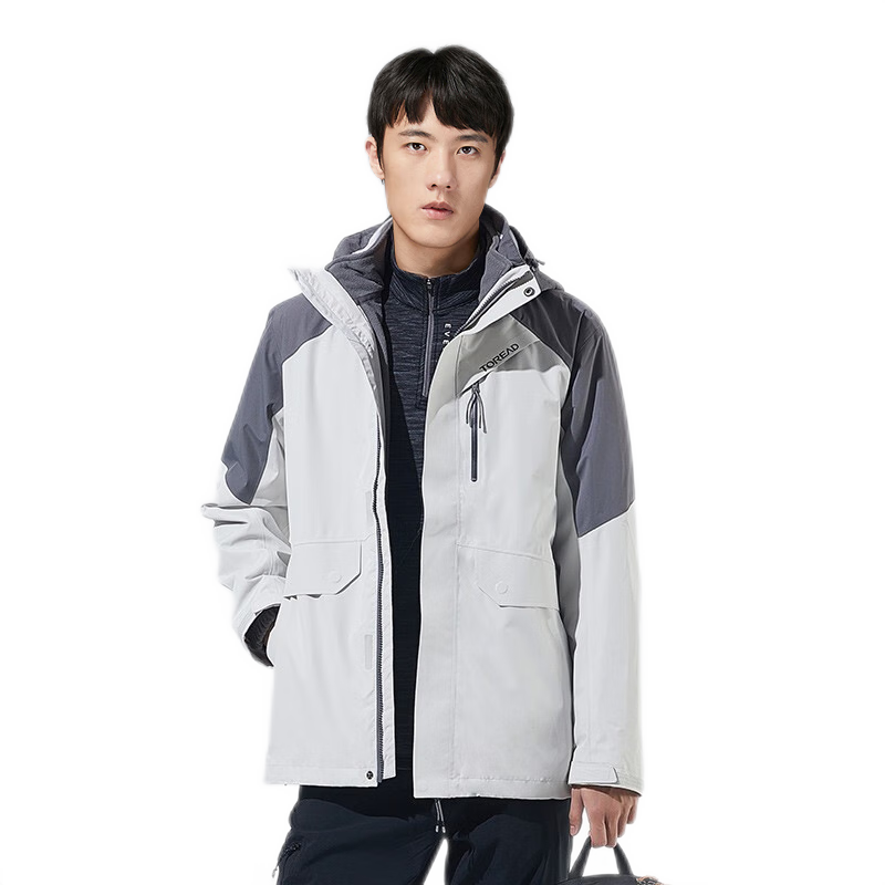 TOREAD 探路者 男子三合一冲锋衣 TAWWBK91105 黑色 XL，500元包邮（plus会员480）—— 慢慢买比价网