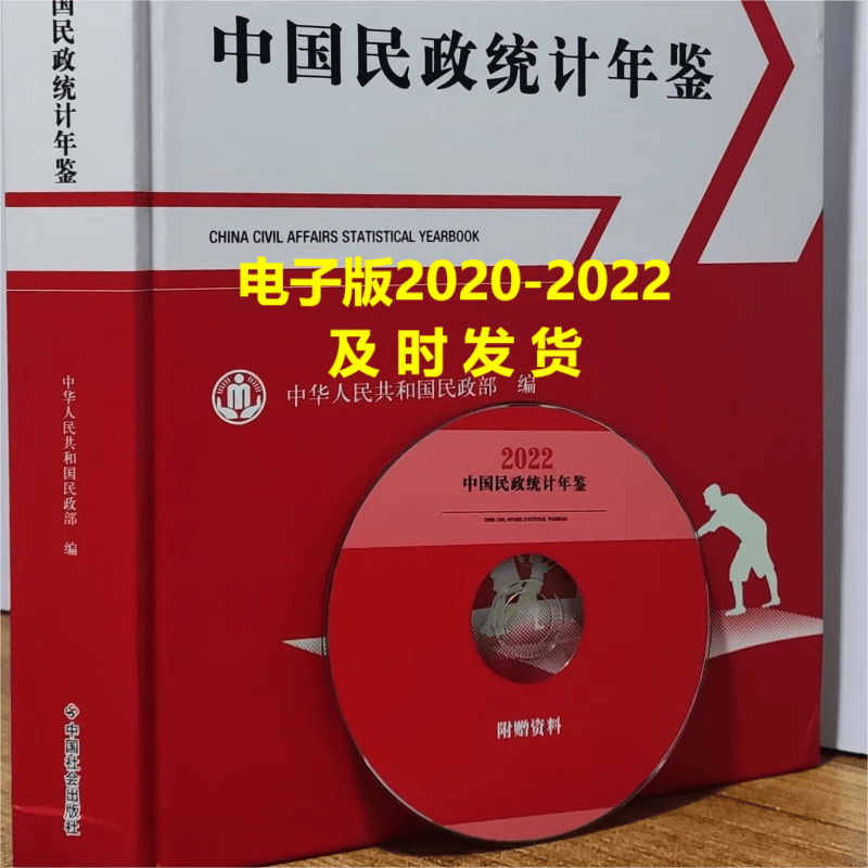 2023年【新品】2022中国民政统计年鉴 2022-2020（电子版）中国民政统计年鉴