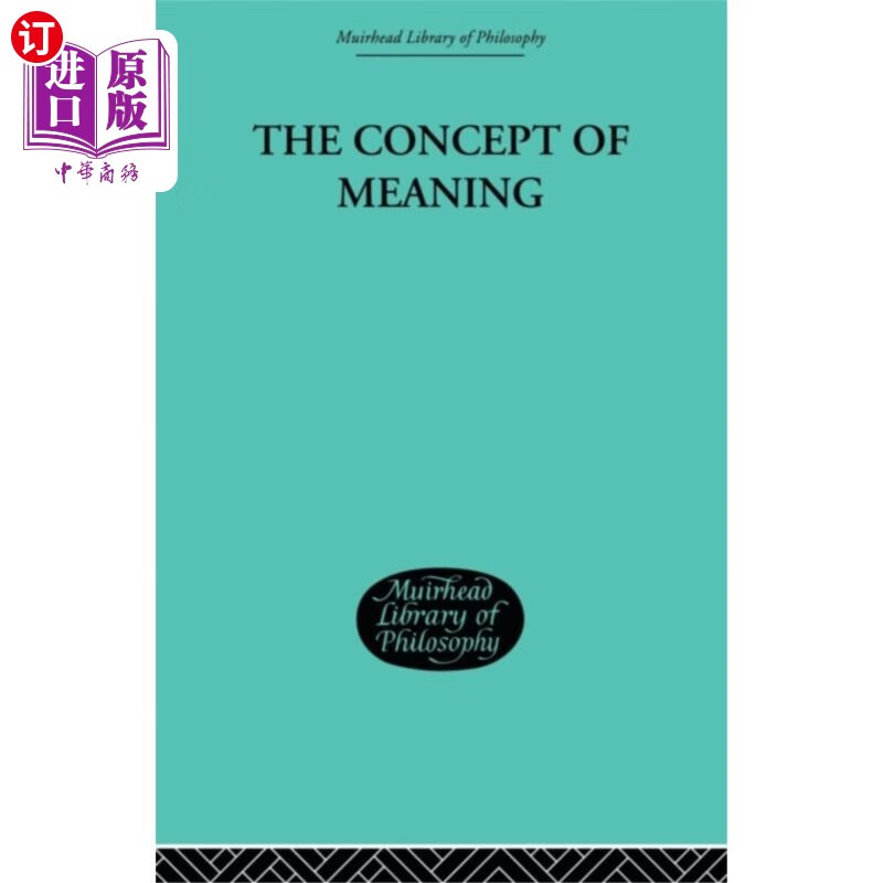 海外直订Concept of Meaning 意义概念