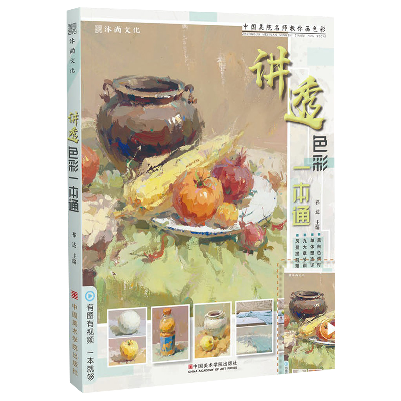 讲透色彩静物一本通2020沐尚文化祁达水粉基础入门教程单体组合