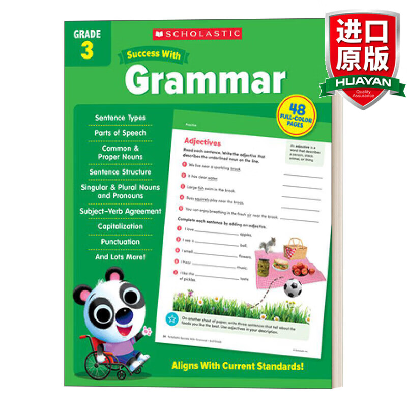 Scholastic Success with Grammar Grade 3 英文原版 学乐成功系列语法练习册 三年级 英文版 进口英语原版书籍