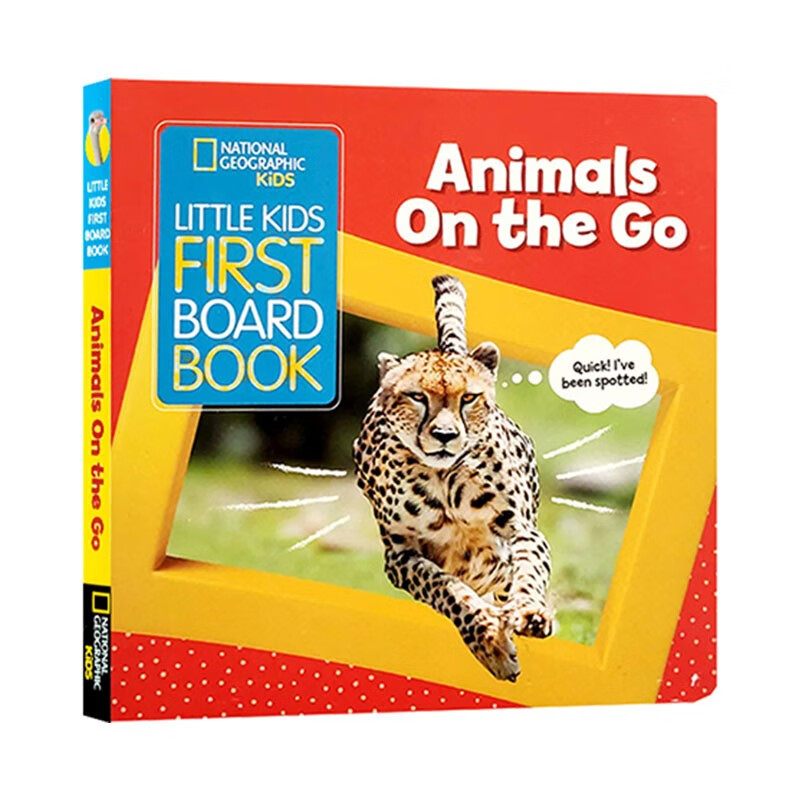 英文原版 美国国家地理 National Geographic Kids Little Kids First Board Book Animals On the Go 儿童启蒙学习科普百科纸板书 Bo