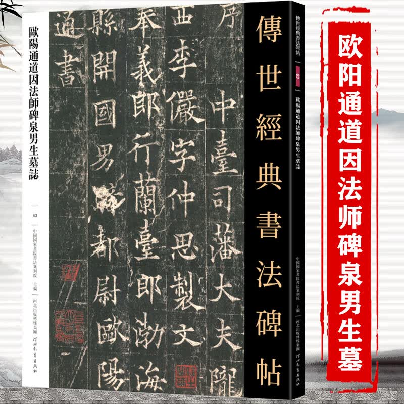 欧阳通道因法师碑泉男生墓志 传世经典书法碑帖简体释文旁注魏碑楷书字帖碑帖书籍
