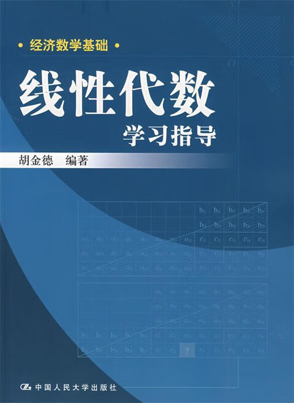 线性代数学习指导 胡金德编著【书】