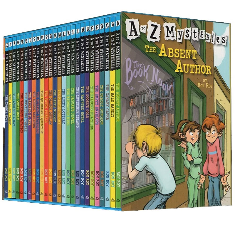 atoz神秘案件 字母版全套26册 A to Z Mysteries 神秘事件英文原版 小学初级章节书 神秘案件英文版 儿童侦探小说 Ron Roy