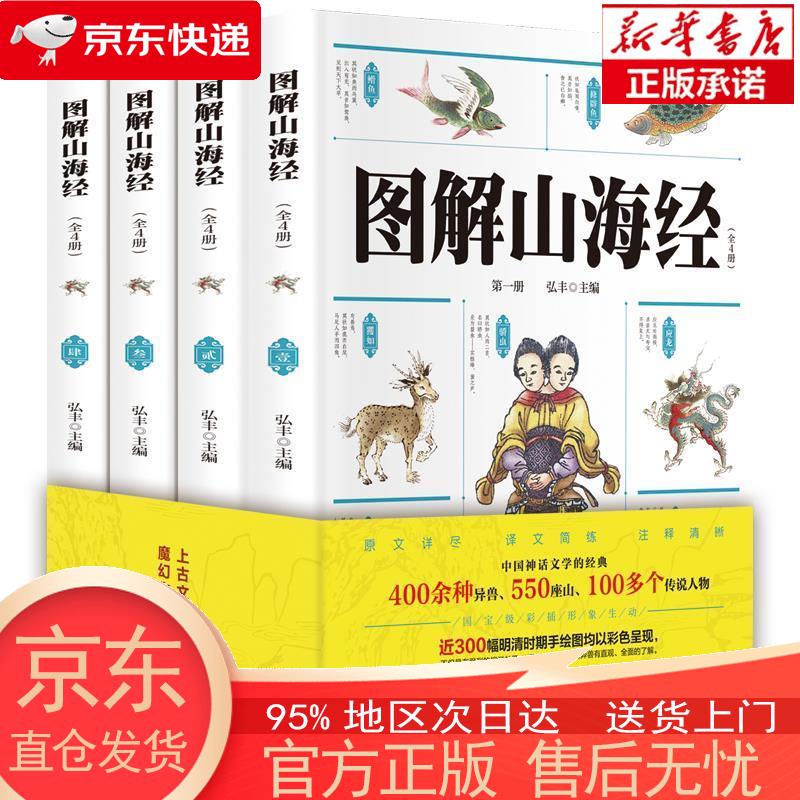 图解山海经+山海经思维导图 弘丰 著 吉林文史出版社
