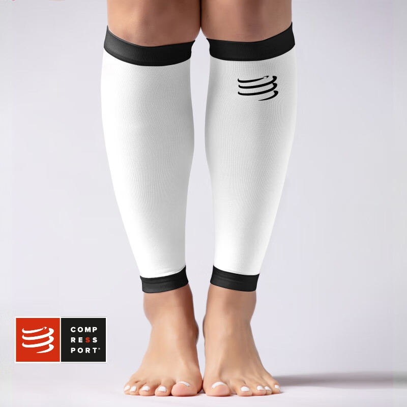 COMPRESSPORT压缩小腿套R1 跑步护腿 健身越野 马拉松训练运动配饰 20款R1 黑色 T2 小腿围34-38CM 159元-聚超值