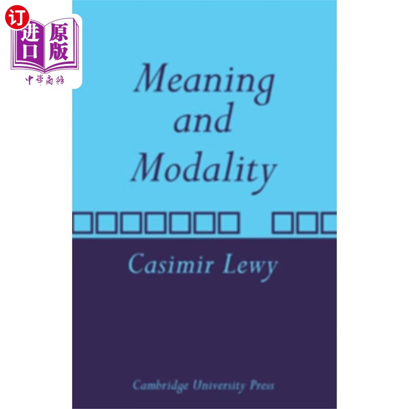 海外直订Meaning and Modality 意义和形态