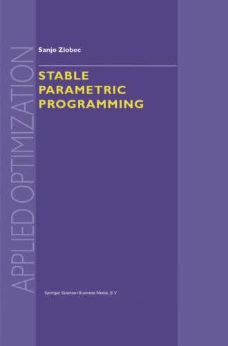 Stable Parametric Programming